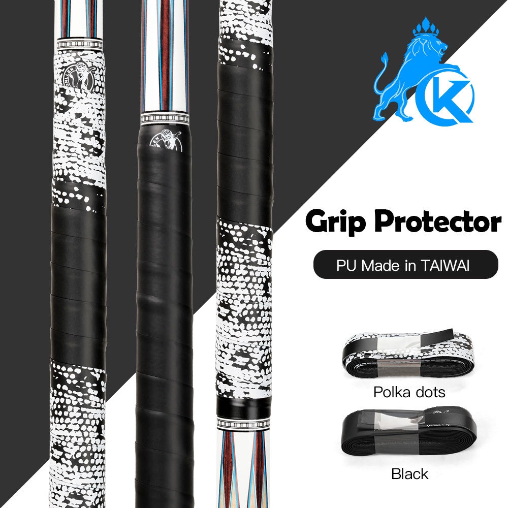 KONLLEN Billiard Cue Grips Pool Cue Butt Sleeve PU Grip Protector Pool ...