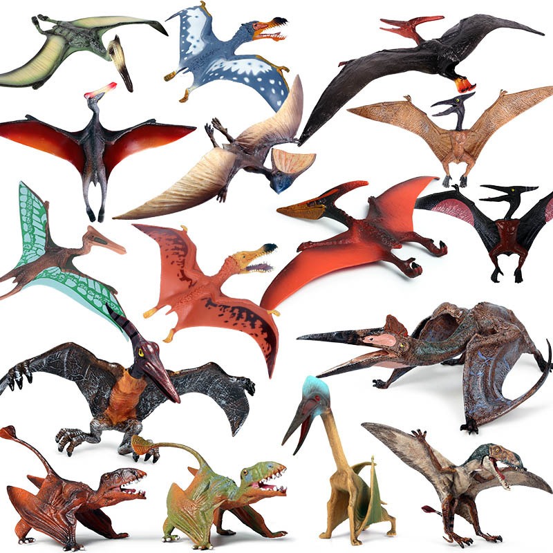 Jurassic Simulation Solid Dinosaur Model Toy Pterosaur Pterodactyl ...