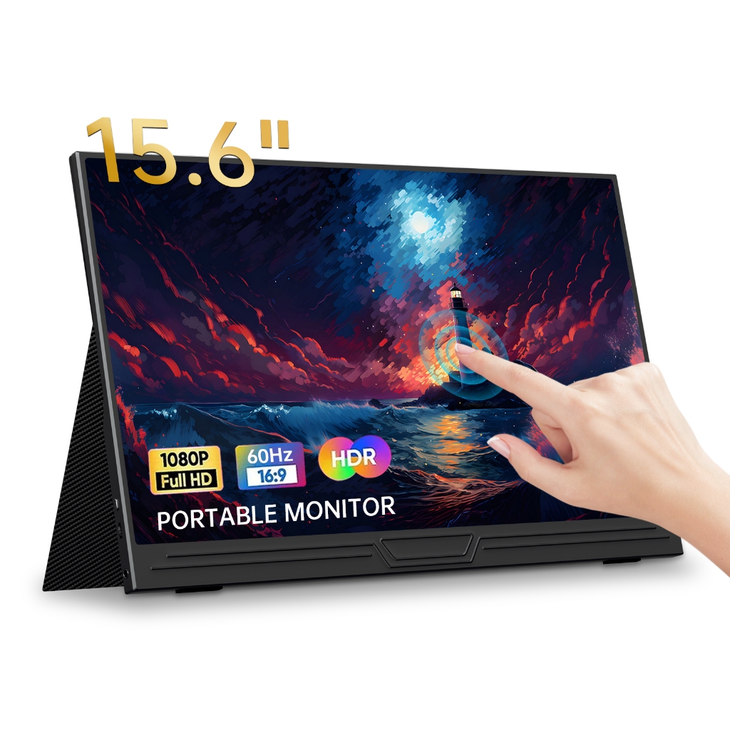 MAINGEAR 15.6-inch portable monitor/IPS with touch HDR 1920*1080p/game ...