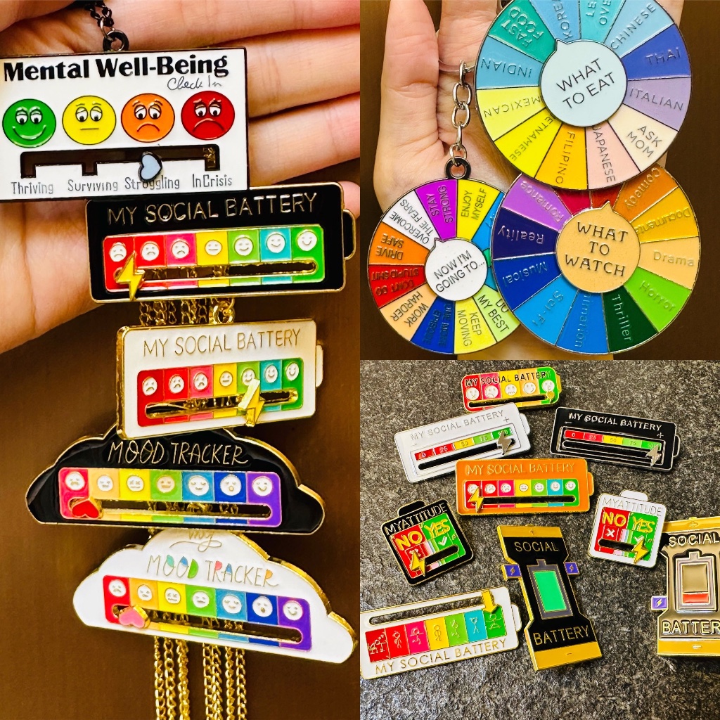 【NY gifts 45 social Interactive brooch/keychain/necklace creative ...
