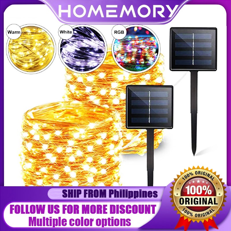 HOMEMORY Solar Light Christmas Light 300LEDs Light String Outdoor ...