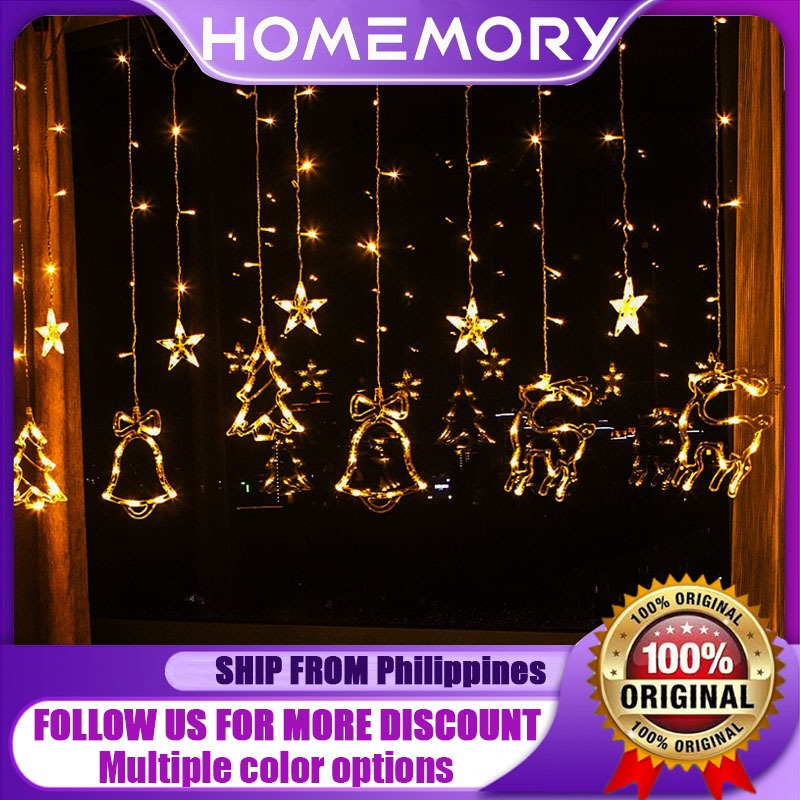 HOMEMORY Christmas Light 4M 120LED Fairy Lights String Lights Star ...