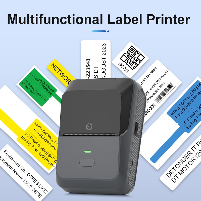 Detonger P2 Inkless Bluetooth Cable Wire Label Printer Equipment Name ...