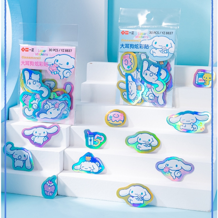 Japanese cute Sanrio colorful Guka sticker packs cinnamoroll DIY ...
