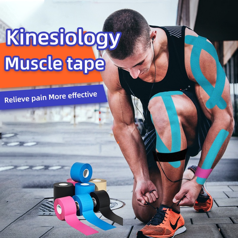 Sport Kinesiology tape athletic tape Recovery Stretch tape Muscle Pain ...