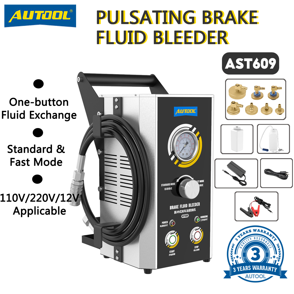 AUTOOL Car Pulsating Brake Oil Changer Brake Extractor Oil Pump Machine Brake Fluid Bleeder ...