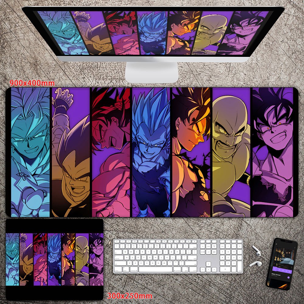 Large DragonBall - Son Goku Mouse Pad Anti Slip Tabletop Mat Extended ...