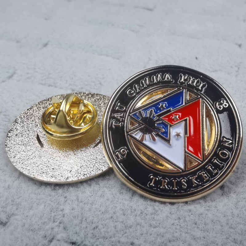 Fashion Accessories Tau Gamma Phi Triskelion Philippine Flag Collar Pin ...