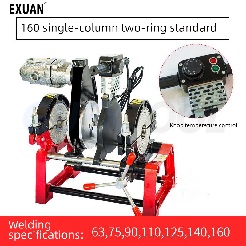 160-2M manual semi-automatic PE pipe butt welding machine hot melt ...