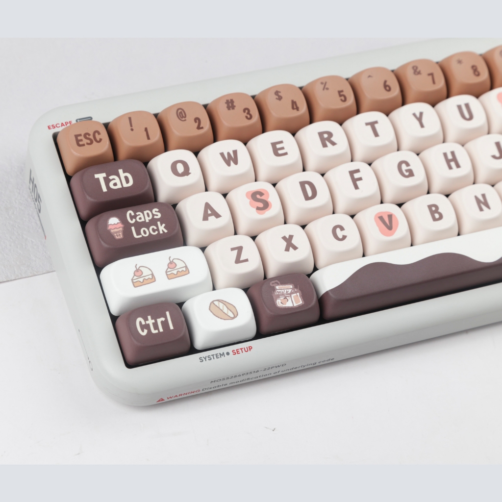 Chocolate keycaps MOA profile Dye-Sublimation PBT keycap 137keys ...