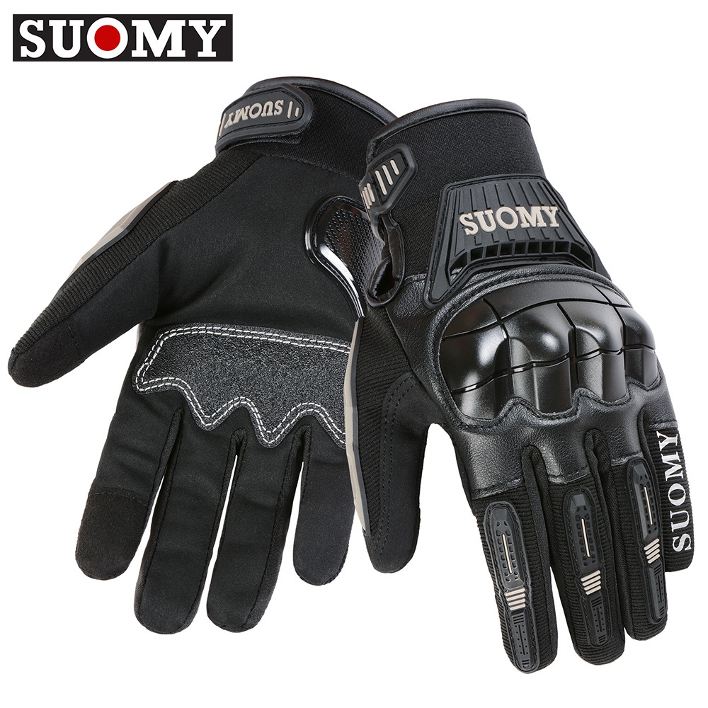 SUOMY Tactical Style Summer Breathable Motorcycle Gloves PVC Shell ...