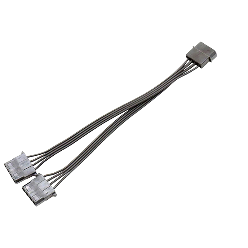 18AWG Molex 4 Pin Male To Dual 4 Pin Female IDE Molex Power Connectors ...