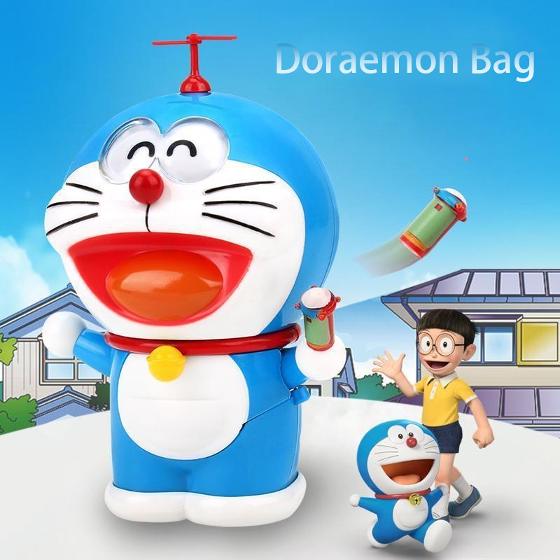 Doraemon change treasure chest Jingle cat toy Blue fat man change face ...