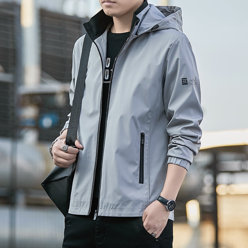 Men's high-quality Hooded jacket spring M-5XL | Shopee Philippines