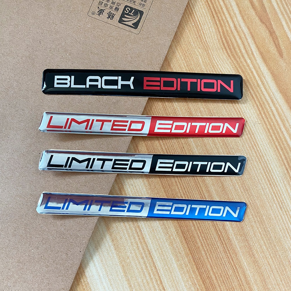 1 Pair 3D Car Styling Gel Limited Edition Decorative Adhesive Emblem ...