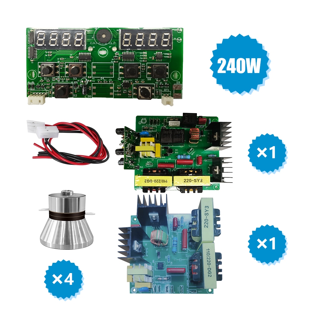 240W Ultrasonic Cleaner PCB Driver Boards Circuit Board Kit With 40KHz ...