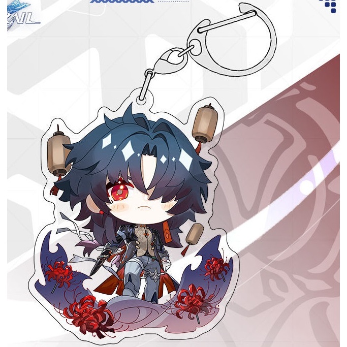 Game Honkai: Star Rail Key Chains Two-sided Keychain Dan Heng March 7th ...