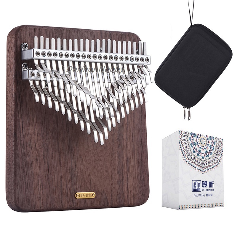 LINGTING 34/42 Keys Kalimba Double Layer Chromatic Professional Female ...