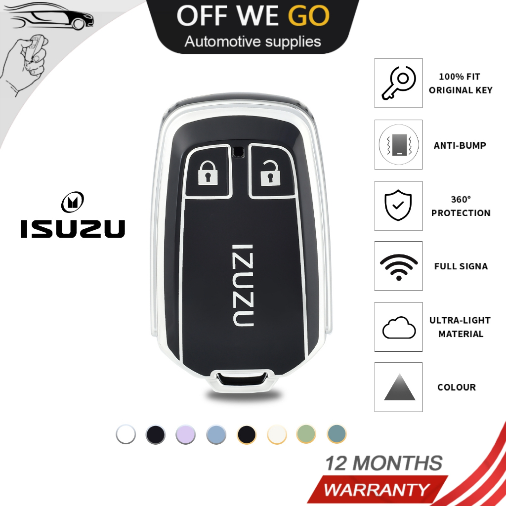 OFF WE GO ISUZU DMAX D-MAX MUX MU-X Truck Keyless Key Case Protect Push ...