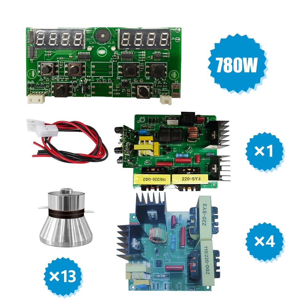 780W Ultrasonic Cleaner PCB Driver Boards Circuit Board Kit With 40KHz ...