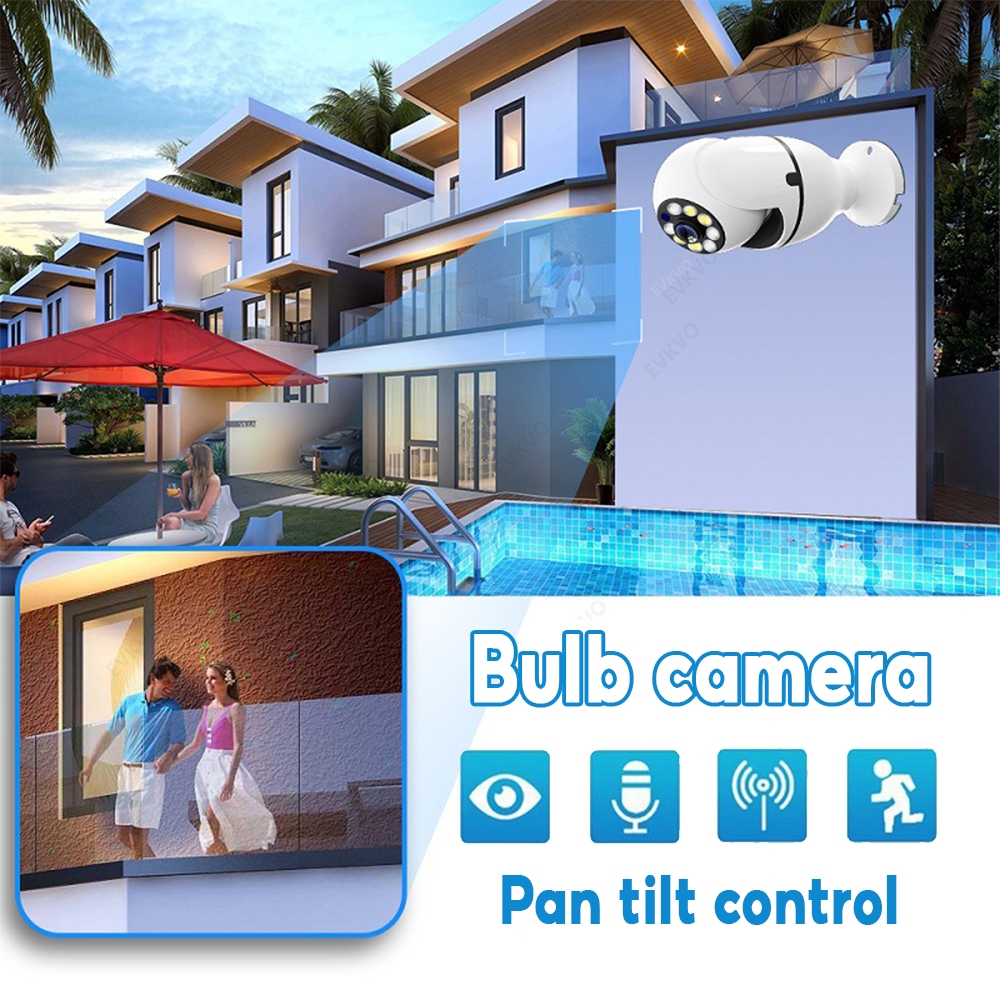 CCTV Camera Wifi Connect To Cellphone With Voice 360°1080P Wireless ...