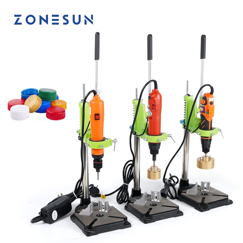 ZONESUN Tabletop Electric Screw Cap Capping Machine Plastic Bottle ...