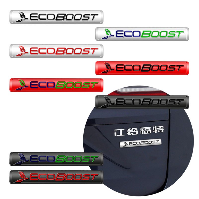 3D Metal Ecoboost Emblem Badge Car Sticker Auto Side Fender Trunk ...
