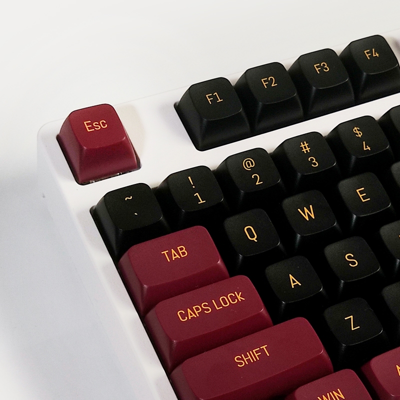 GMK Red Black Keycap, 149 Keys PBT Keycaps CSA Profile DYE-SUB ...