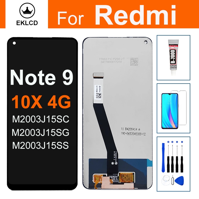 For Xiaomi Redmi Note 9 M2003J15SC LCD Display 10X 4G Note9 Touch ...