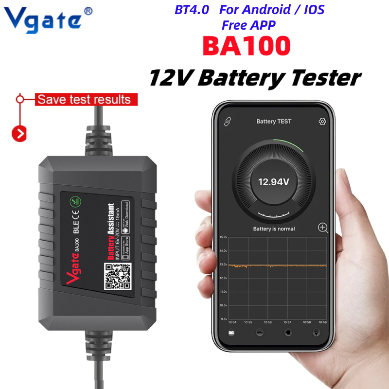 Vgate BA100 12V Voltage Car Automotive Circuit Analyzer Tester ...