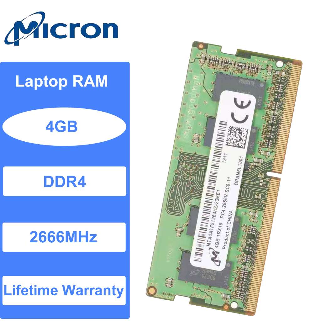 Micron 4GB 8GB 16GB DDR4 2400Mhz 2666Mhz 2133Mhz 3200MHz 1.2V 260Pin ...