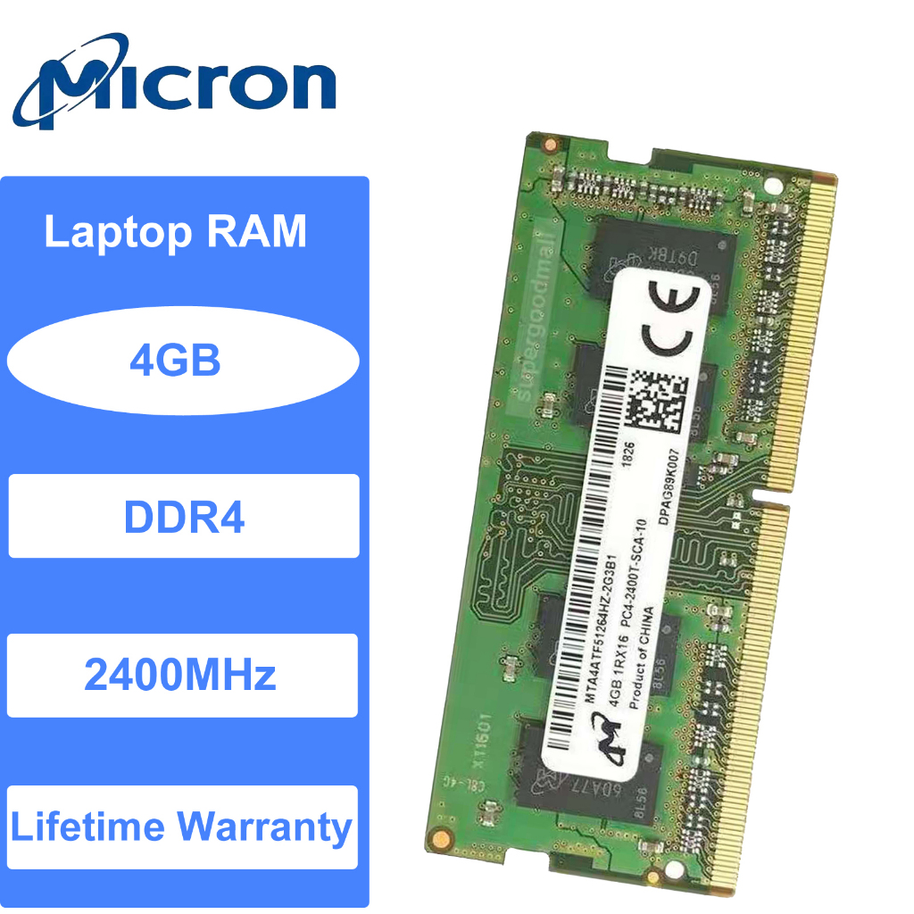 Micron 4GB 8GB 16GB DDR4 2400Mhz 2666Mhz 2133Mhz 3200MHz 1.2V 260Pin ...