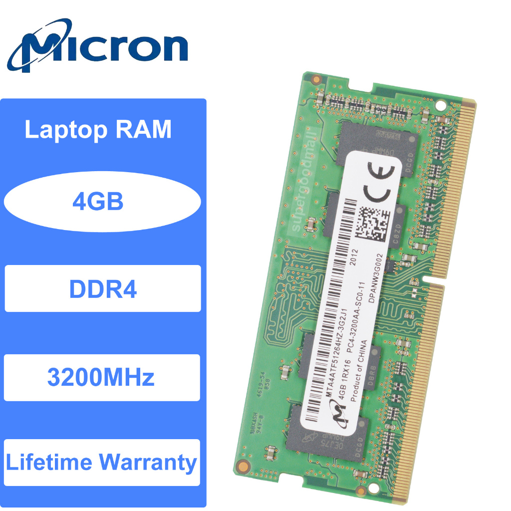 Micron 4GB 8GB 16GB DDR4 2400Mhz 2666Mhz 2133Mhz 3200MHz 1.2V 260Pin ...