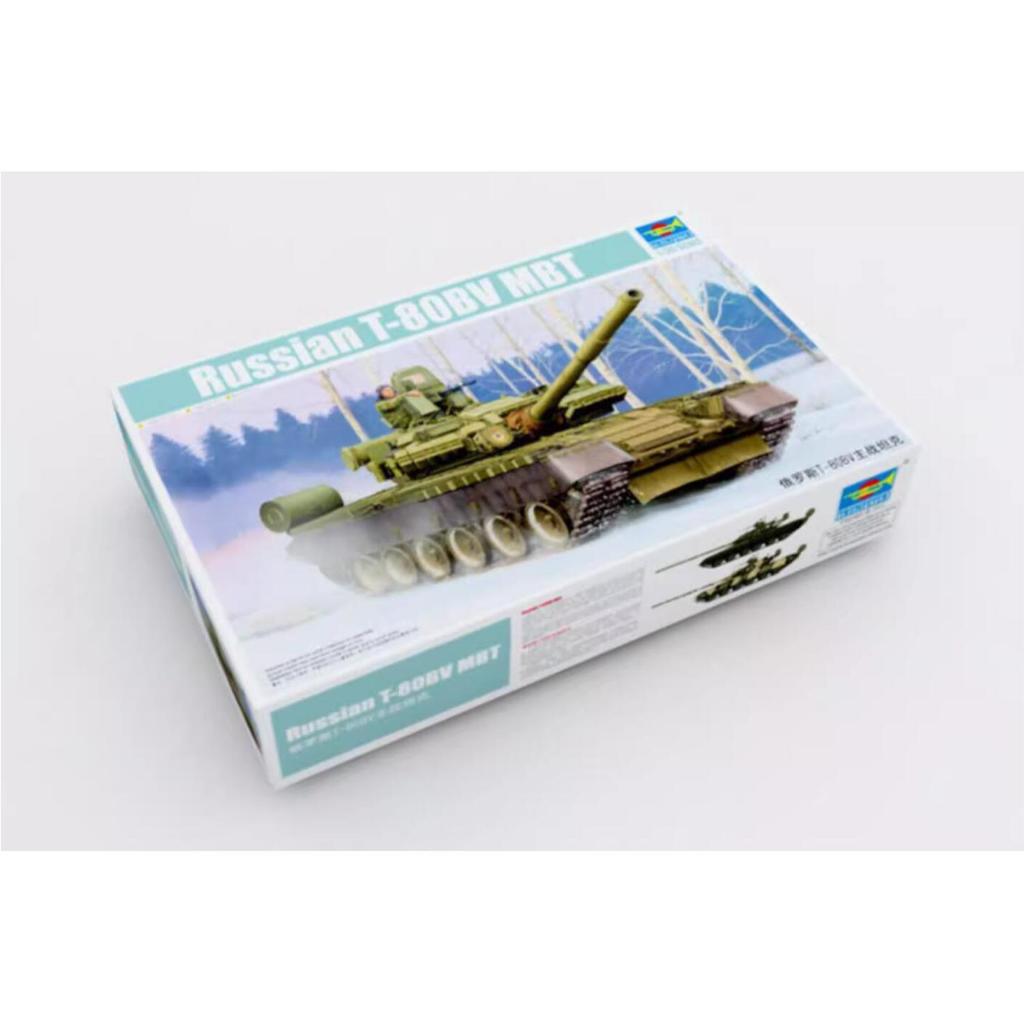 Trumpeter 05566 1/35 Russian T-80 BV MBT Trumpeter Model | Shopee ...