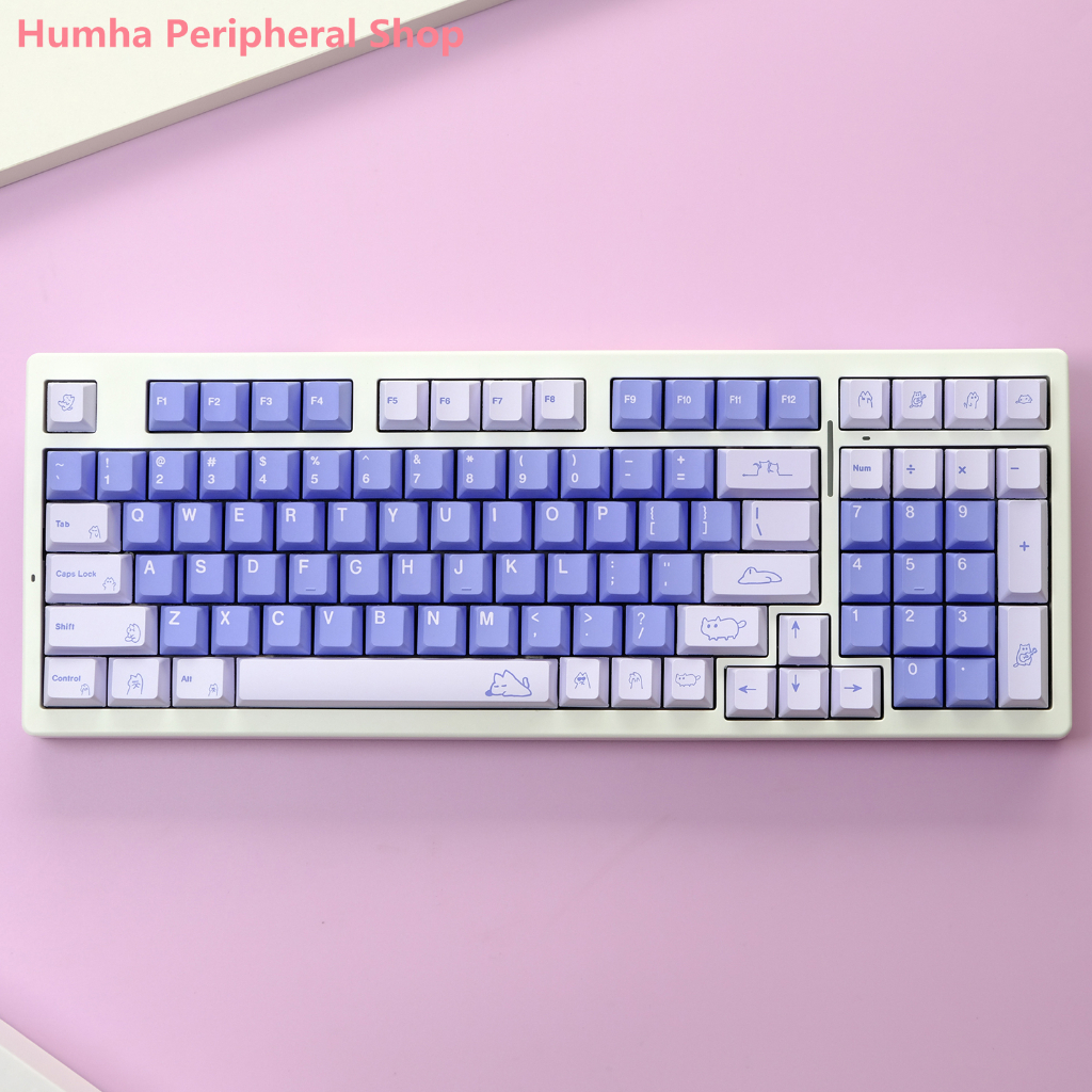 【Original keycap】Humha Meow keycap PBT material Dye-Sublimation Cherry profile Mechanical ...