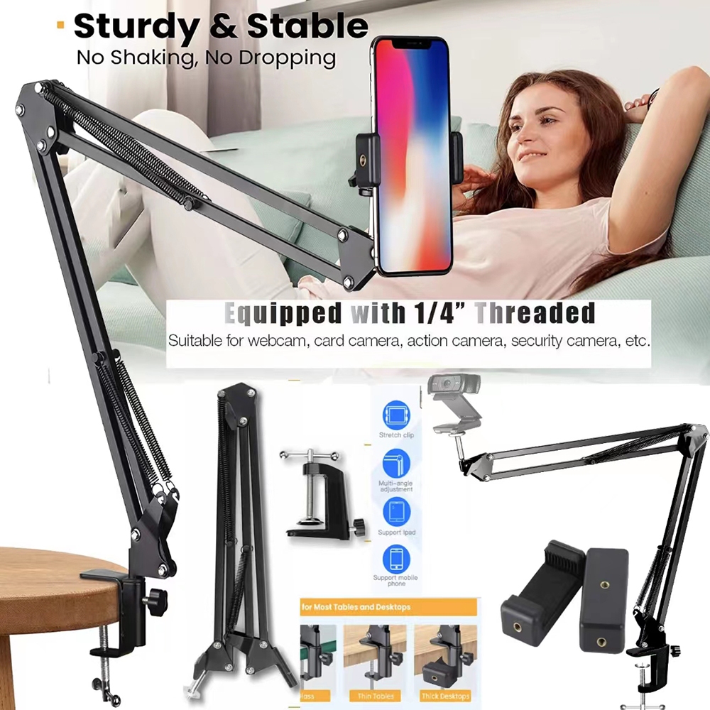 Multi-functional cantilever cell phone stand tablet stand projector ...