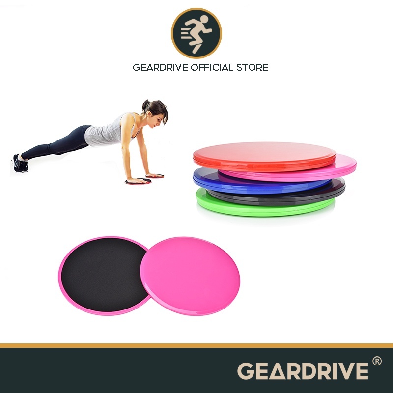 GEARDRIVE Exercise Sliding Gliding Discs Yoga Fitness Abdominal ...