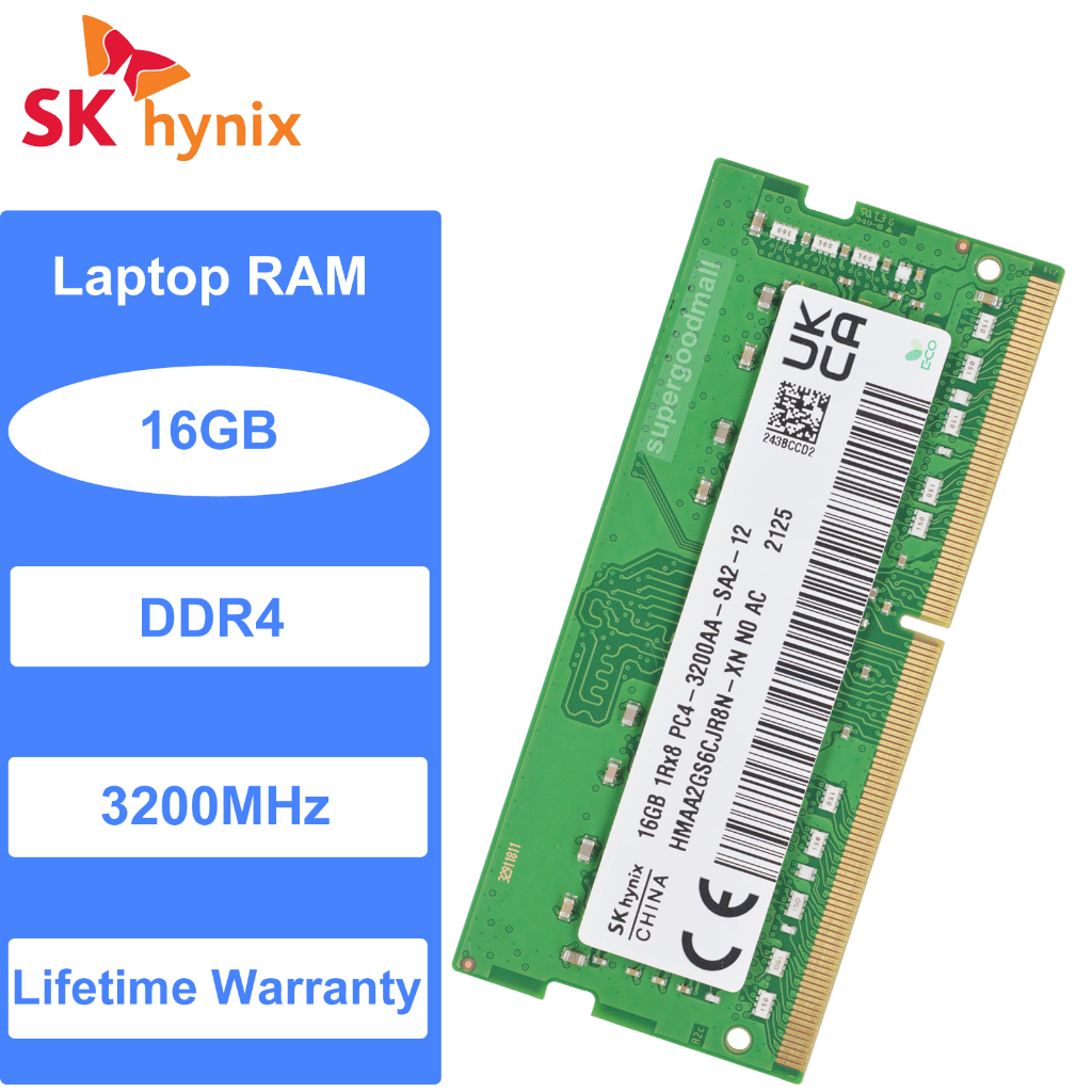 SK Hynix 4GB 8GB 16GB PC4 3200AA DDR4 3200MHz 260Pin 1.2V CL22 SODIMM ...