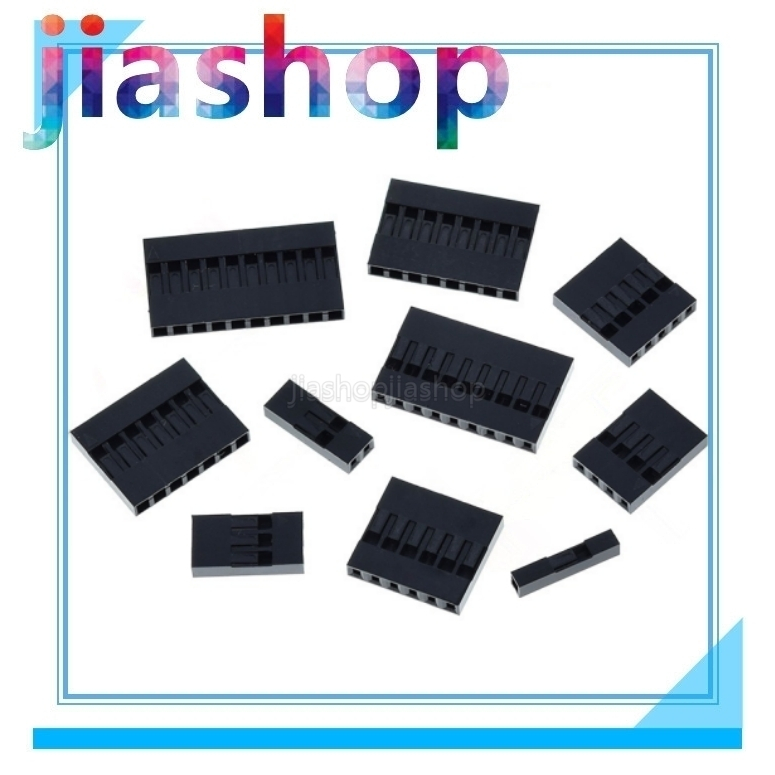 50Pcs Dupont Plastic Shell 2.54mm Single Row Dupont Connector 1P/2P/3P/4P/5P/6P/7P/8P/9P/10P 2 ...