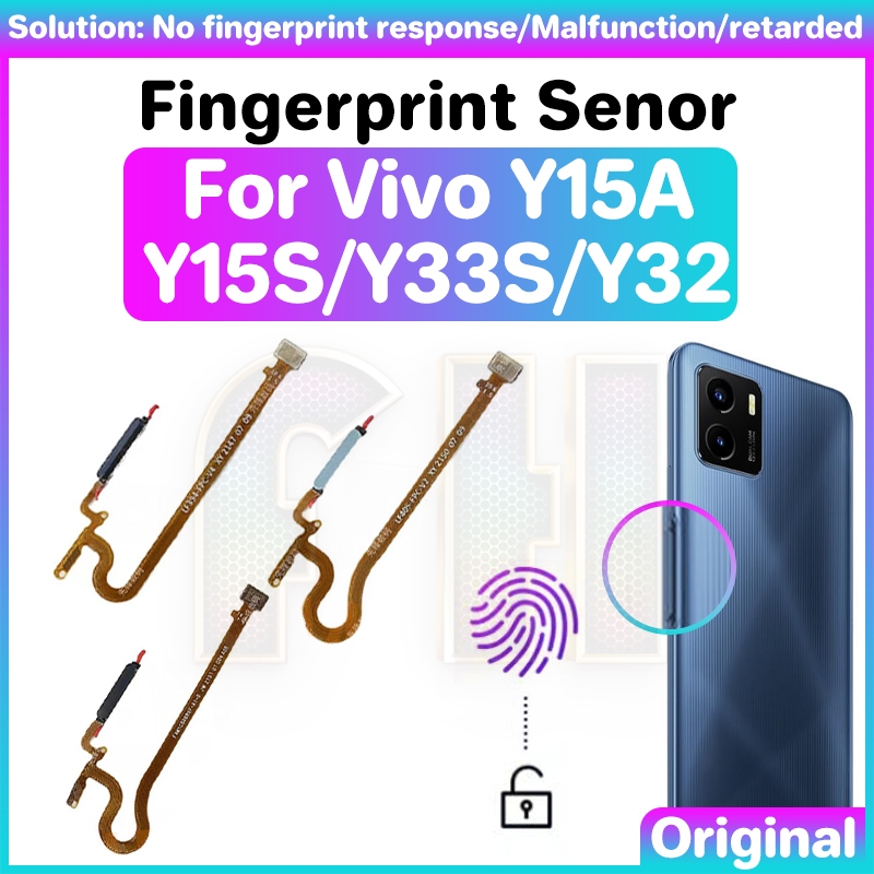 Fingerprint Sensor Touch ID For Vivo Y15A Y15C Y15S Y33S Y32 Finger ...