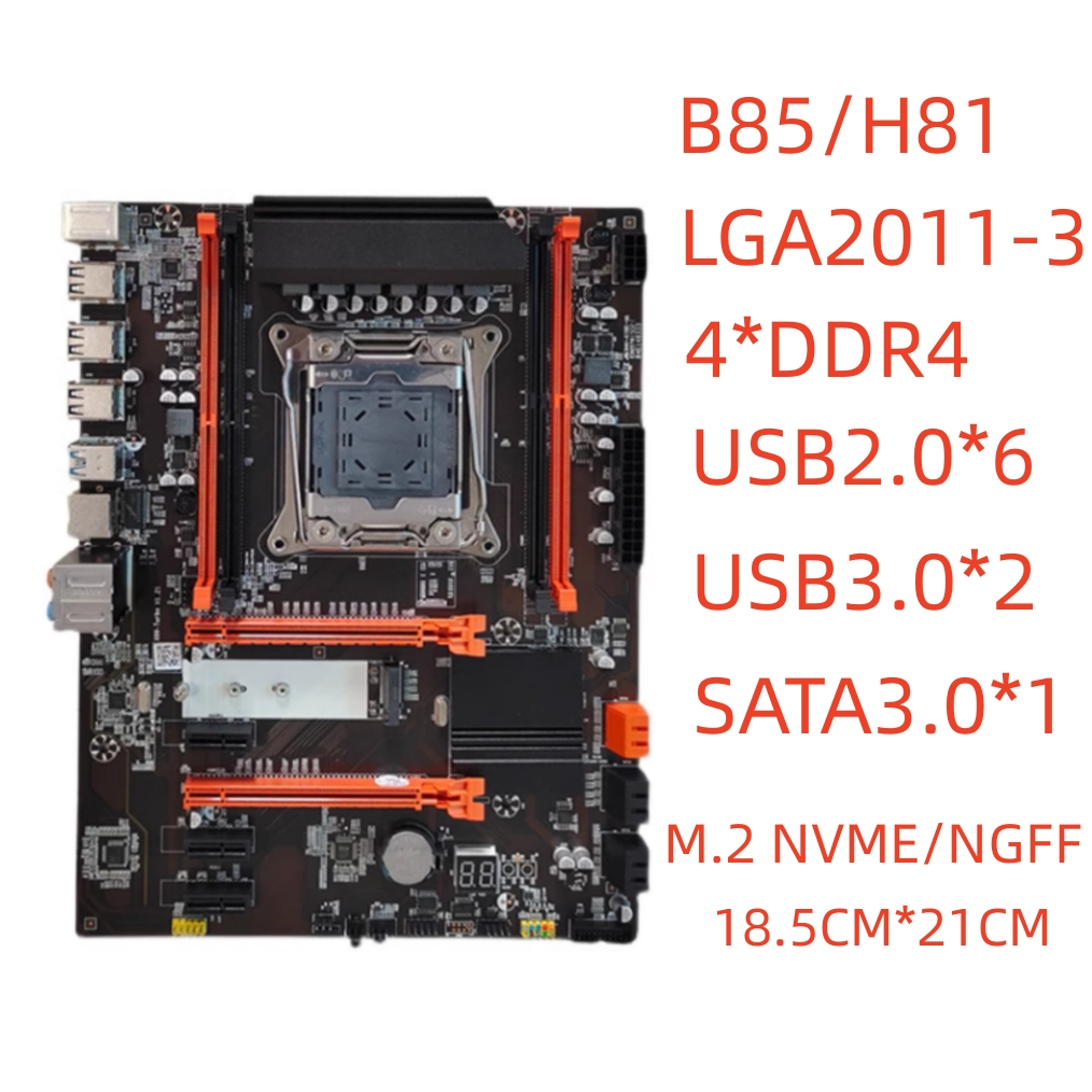 Motherboard X99h Mainboard Support Ddr4 Ram Socket Lga 2011v3 Cpu