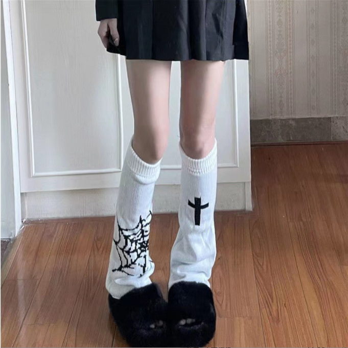 Lolita Solid Color Socks Set for Autumn Girls' New Winter Warm Calf ...