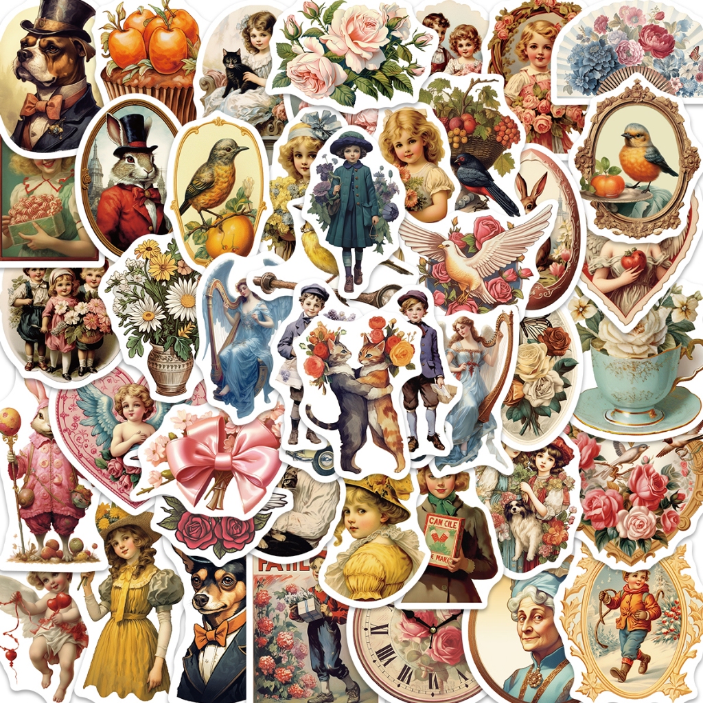 50pcs Stickers Interesting Medieval Style Graffiti Skateboard ...