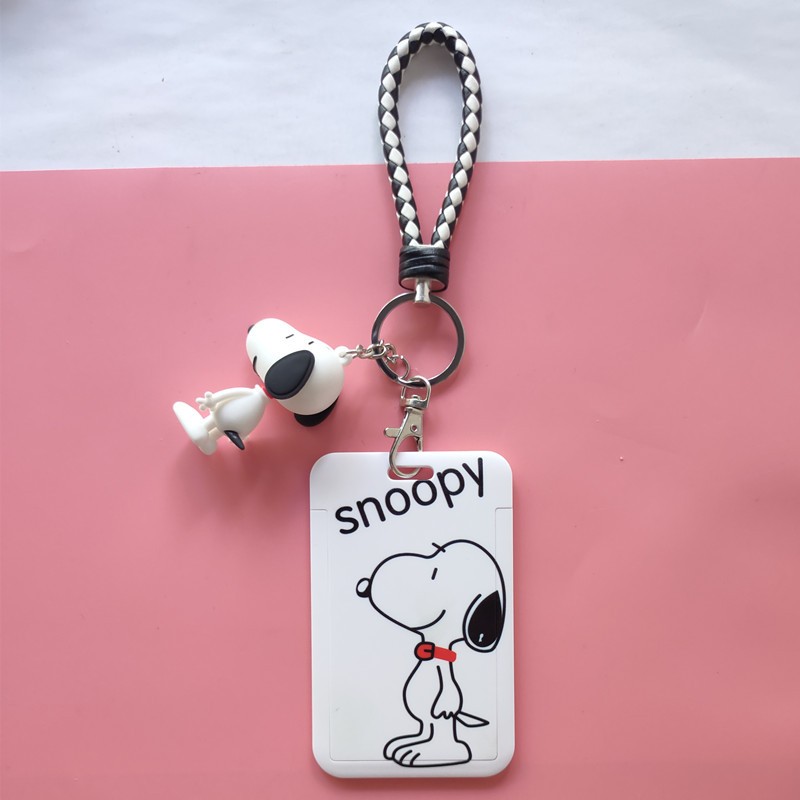Peanuts Cartoon Snoopy Lanyard Strap ID Card Badge Office Schoo Luggage ...