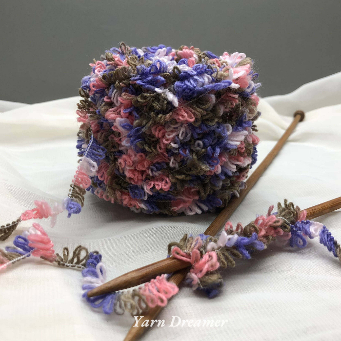 Fluffy Circle Yarn Fancy Wool Crochet yarn Hand Knitting Yarn Special ...