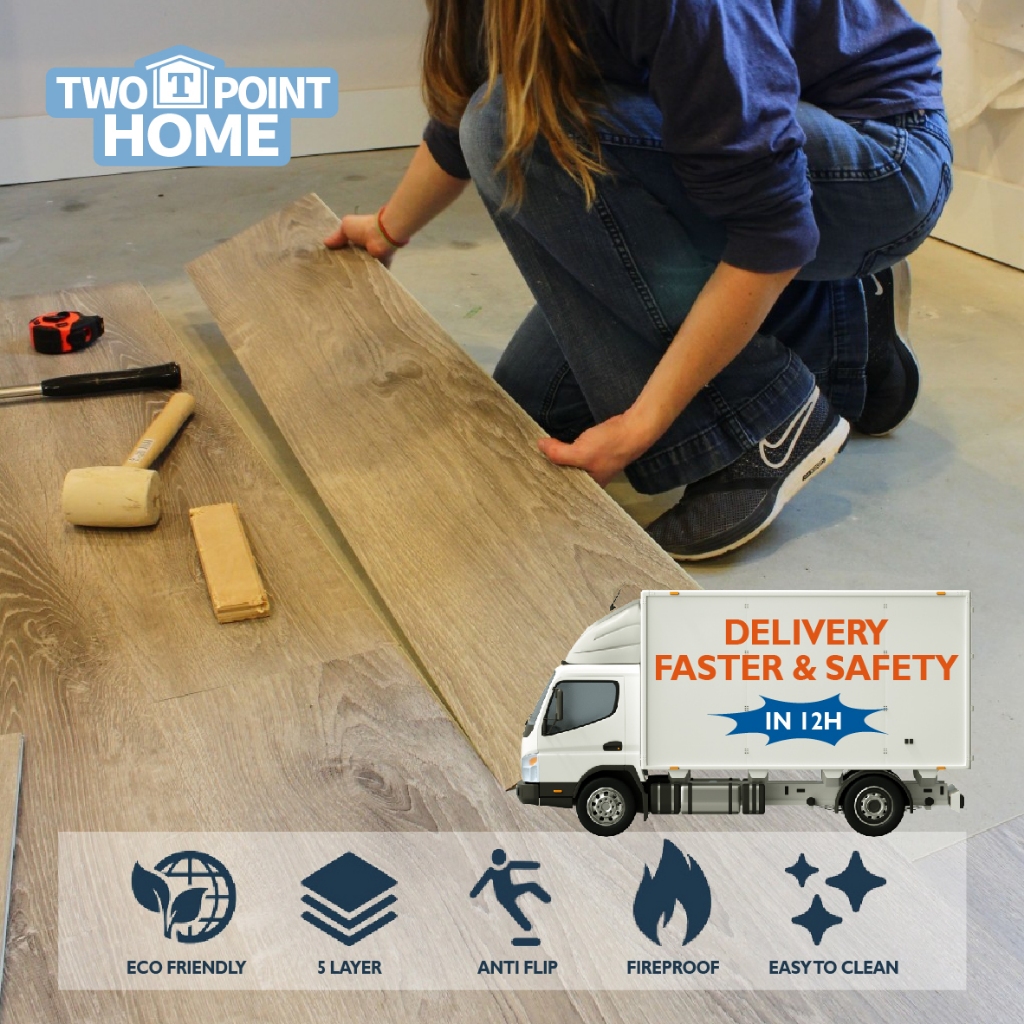 SPC Flooring 【BOX】— Waterproof • Fire-Resistant • Fast Installation ...