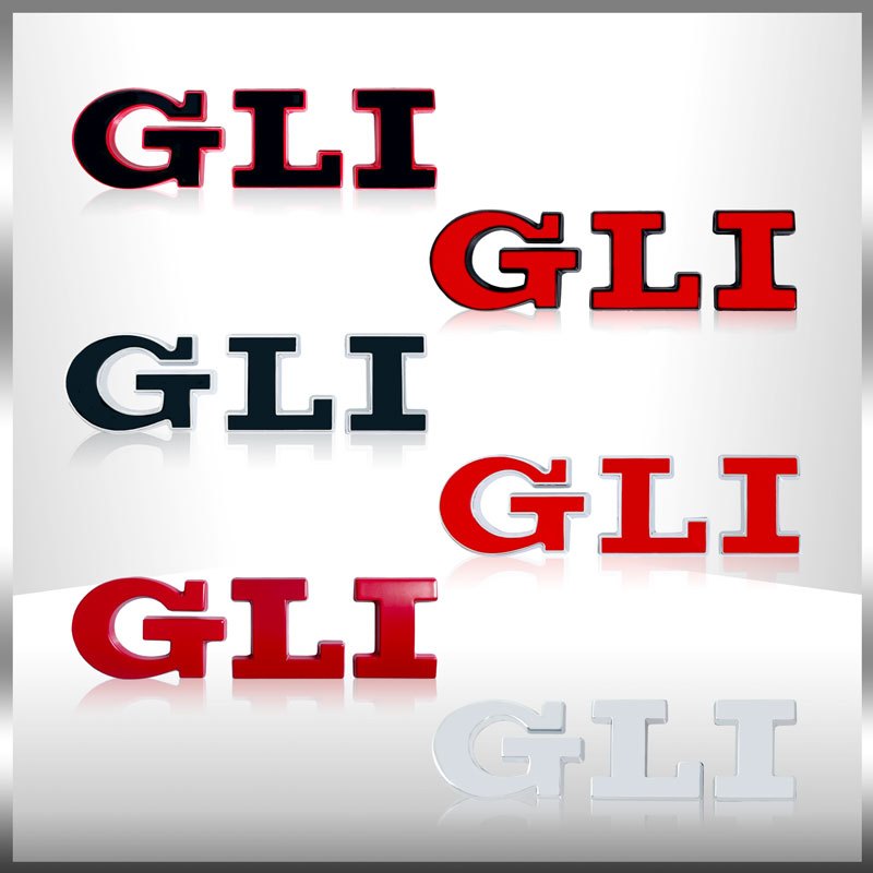 3D Metal GLI Logo Letter Car Rear Trunk Emblem Badge For Volkswagen ...