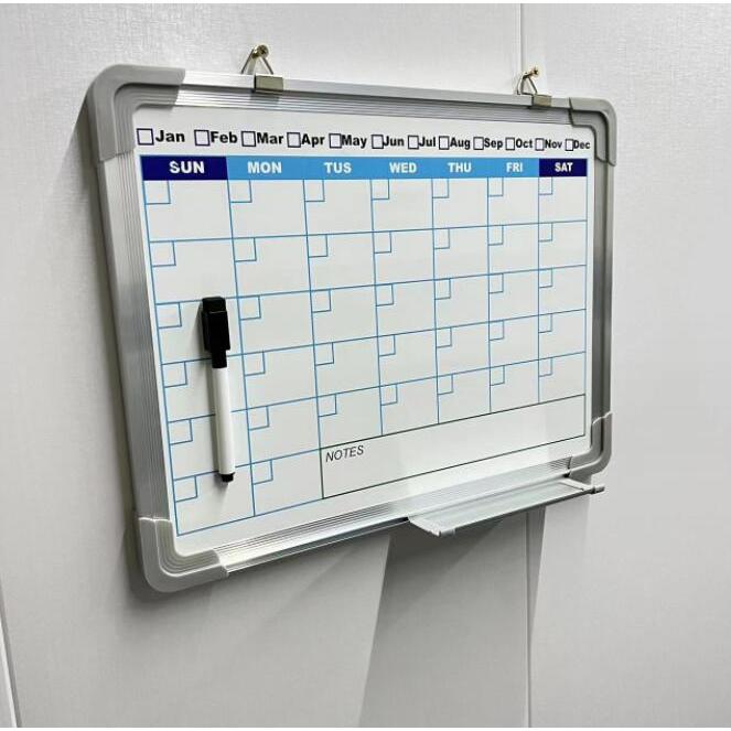 Dry Erase Whiteboard Calendar for Wall, 40 x 30 cm A3 Magnetic White ...
