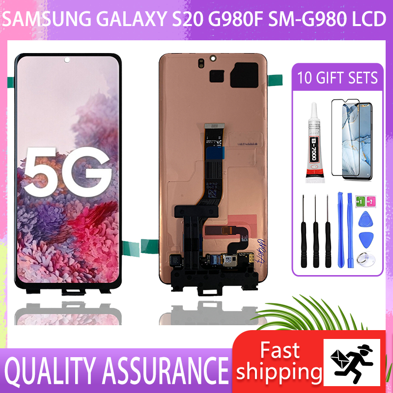 OLED For Samsung Galaxy S20 Ultra 4G/5G G988 SM-G988B/DS LCD Display S20 Ultra 5G LCD Screen ...