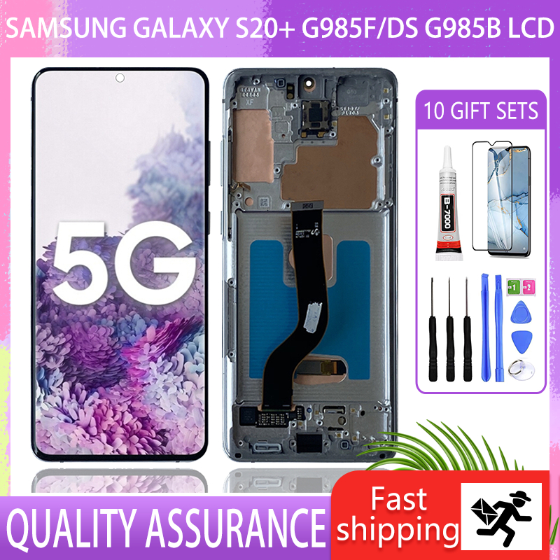 OLED For Samsung Galaxy S20+ G985F/DS G985B LCD AMOLED Display For Galaxy S20 Plus 5G G986 LCD ...